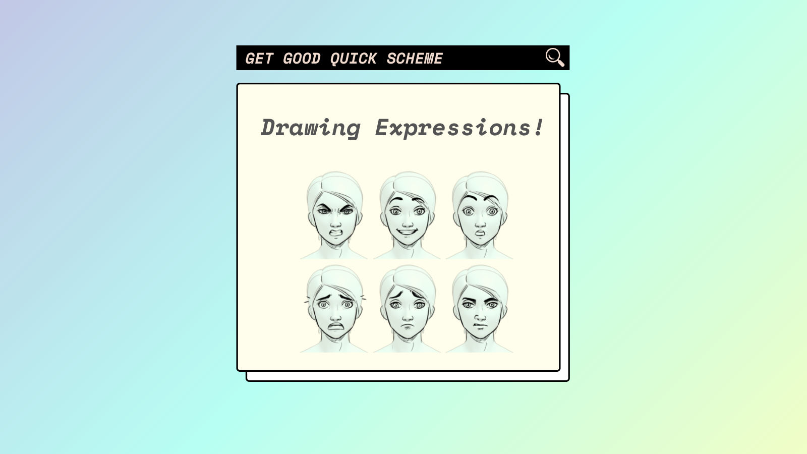 How to draw facial expressions | JustSketchMe